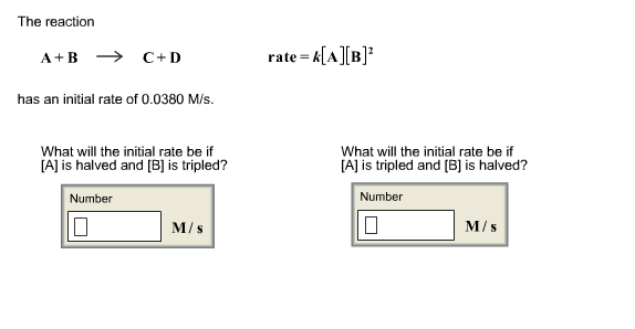 Solved The reaction rate-AlAIB A+B C+D has an initial rate | Chegg.com