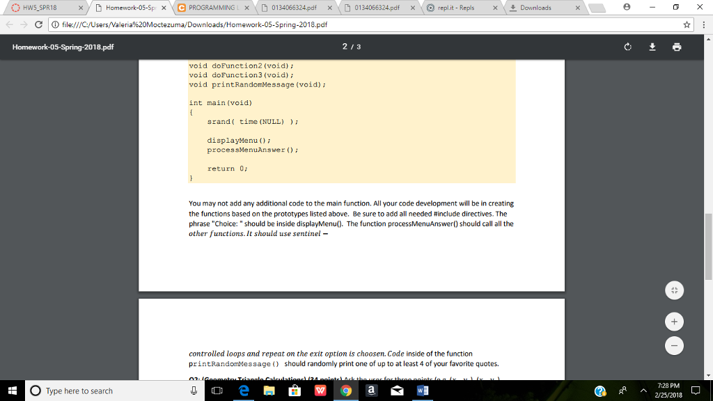 Solved Programmming Language C You Are Now Allowed To Use