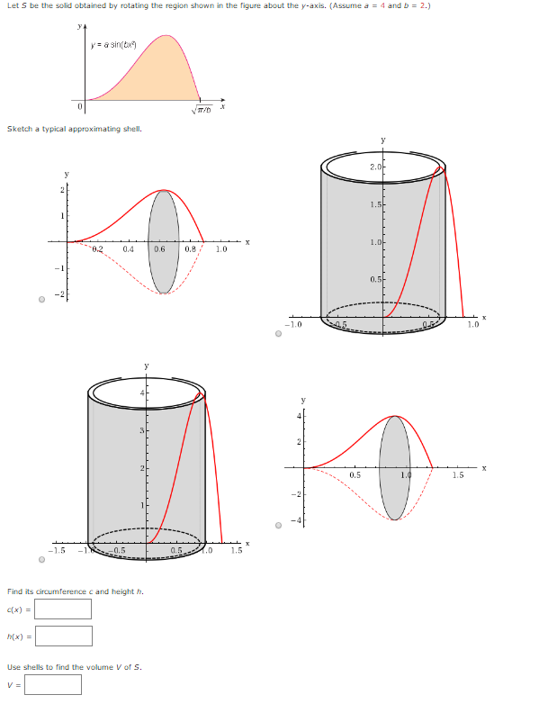 Solved Let s be the solid obtained by rotating the region | Chegg.com