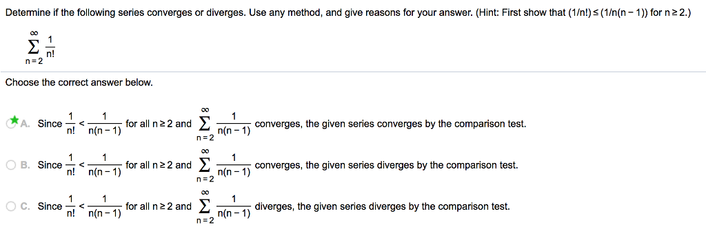 Solved Determine if the following series converges or | Chegg.com Solved Determine if the following series converges or | Chegg.com