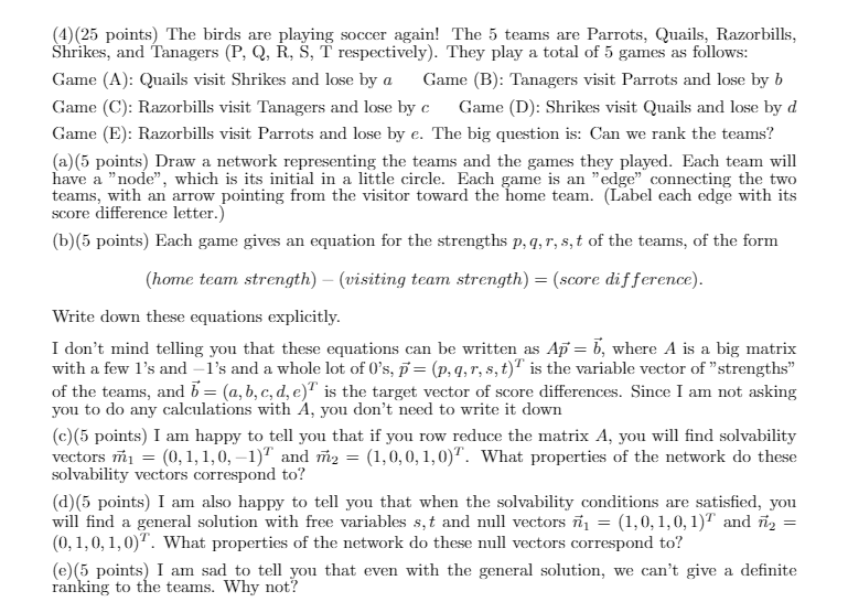 Solved Matrix problem need the defination about the | Chegg.com