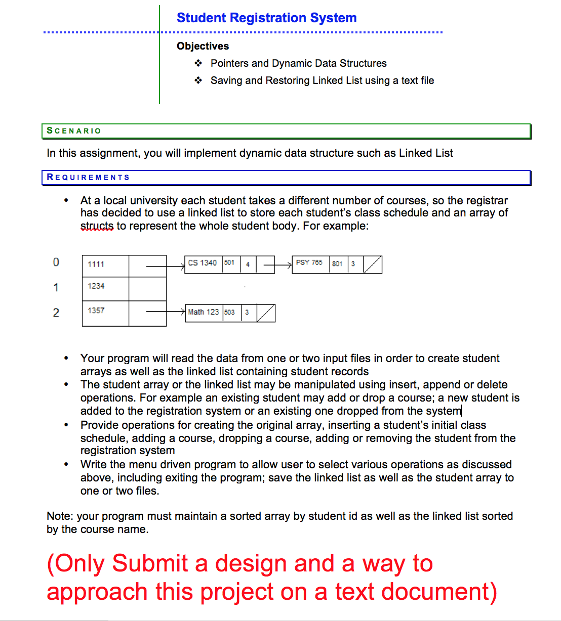 C++: Student Registration System (Only Submit a | Chegg.com