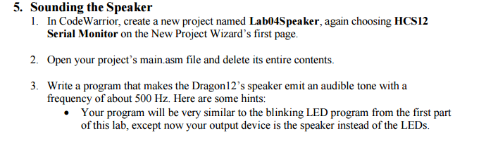 In Codewarrior Create A New Project Named