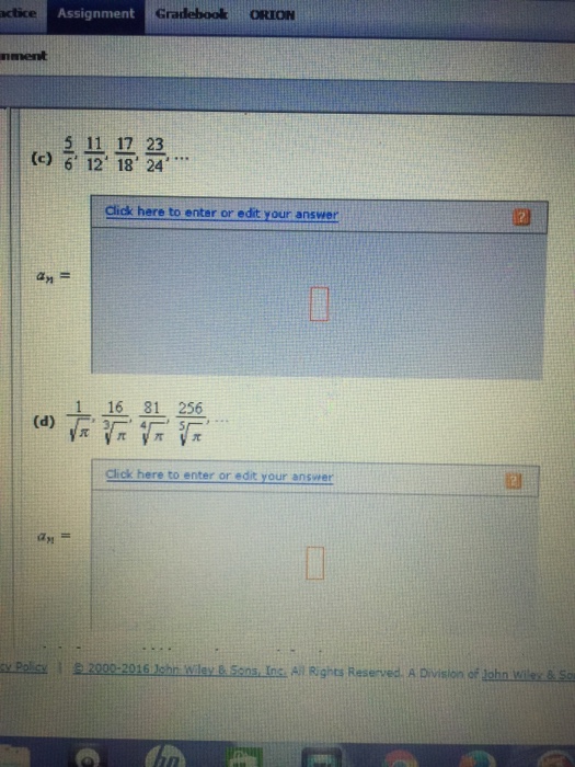 Solved In each part find a formula for the general term of | Chegg.com