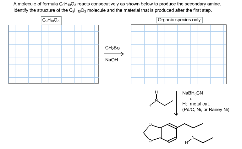 Solved A molecule of formula C9H10O3 reacts consecutively as | Chegg.com