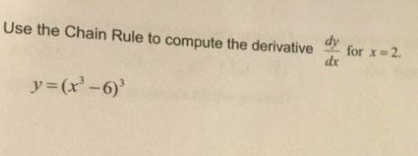 Solved Use the Chain Rule to compute the derivative dy/dx | Chegg.com