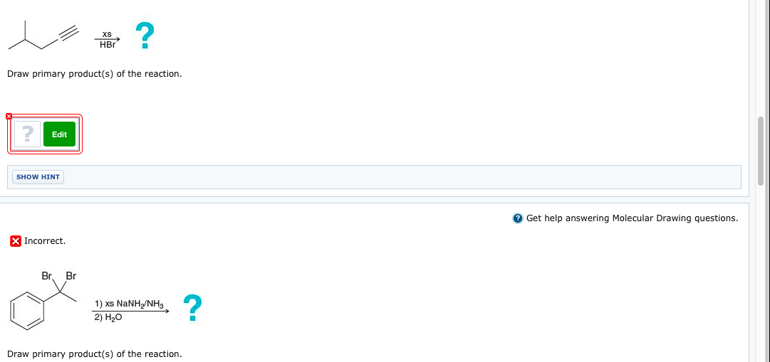 Solved Predict the major product expected for each of the | Chegg.com