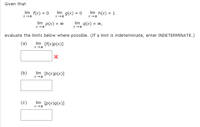 Solved Given that lim g(x)= 0, evaluate the limits below | Chegg.com