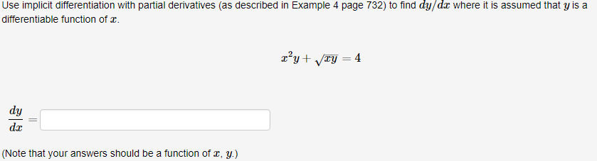 Solved Use implicit differentiation with partial derivatives | Chegg.com