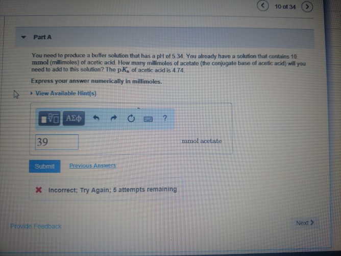Solved t Making a Buffer Solution Constants 1 Periodic Table | Chegg.com
