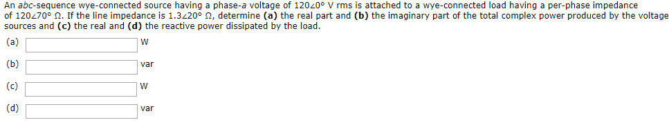 Solved An abc-sequence wye-connected source having a phase-a | Chegg.com