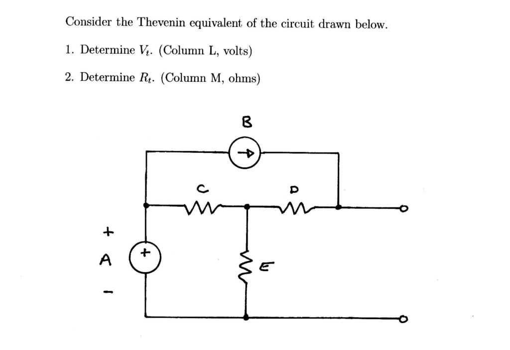 Solved Consider the Thevenin equivalent of the circuit drawn | Chegg.com