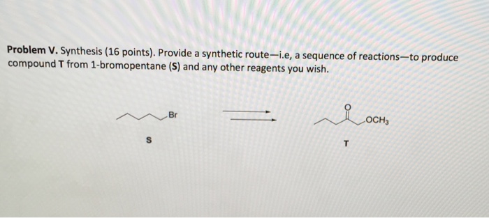 Solved Provide a synthetic route-i.e, a sequence of | Chegg.com