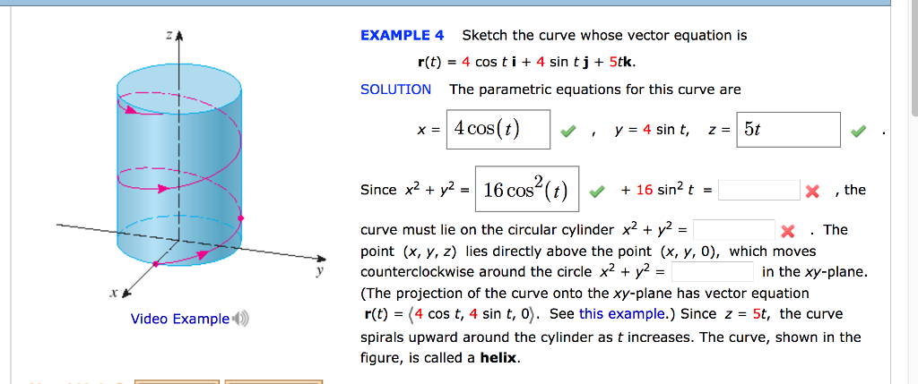 Solved Example 4 Sketch The Curve Whose Vector Equation Is