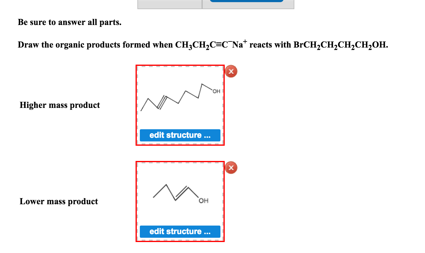 Solved Be sure to answer all parts. Draw the organic | Chegg.com