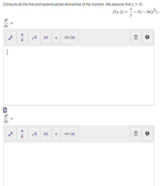 Solved Compute all the first and second partial derivatives | Chegg.com
