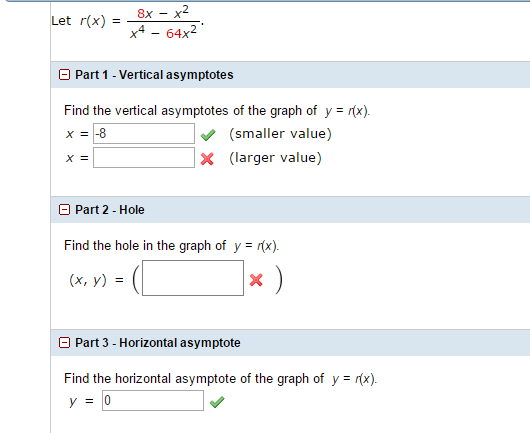 Solved How to find the vertical asymptote and the holes of a | Chegg.com