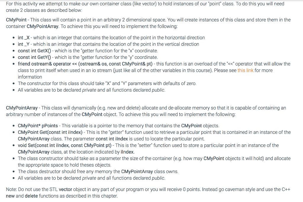 Solved For this activity we attempt to make our own | Chegg.com