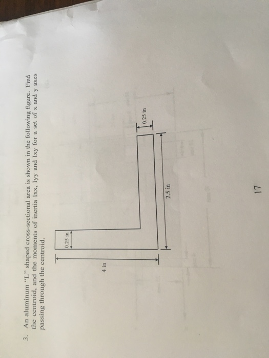 Solved An aluminium "L" shaped cross-sectional area is shown | Chegg.com
