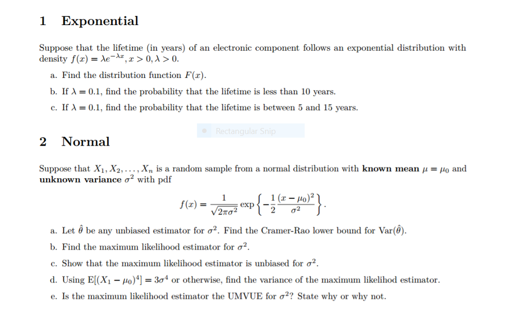 Solved Suppose that the lifetime (in years) of an electronic | Chegg.com