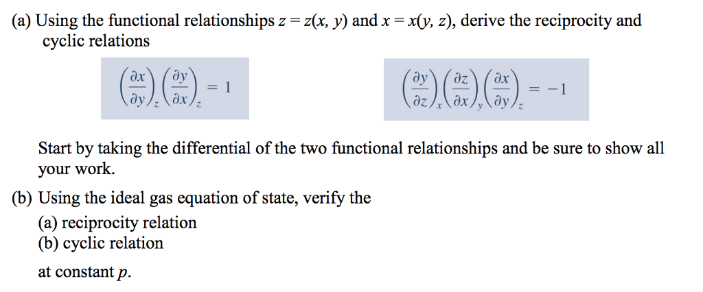 Solved Using the functional relationships z = z(x, y) and x | Chegg.com