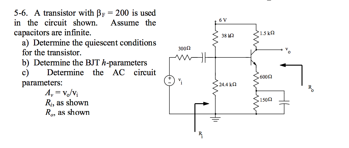 A transistor with beta F = 200 is used in the circuit | Chegg.com