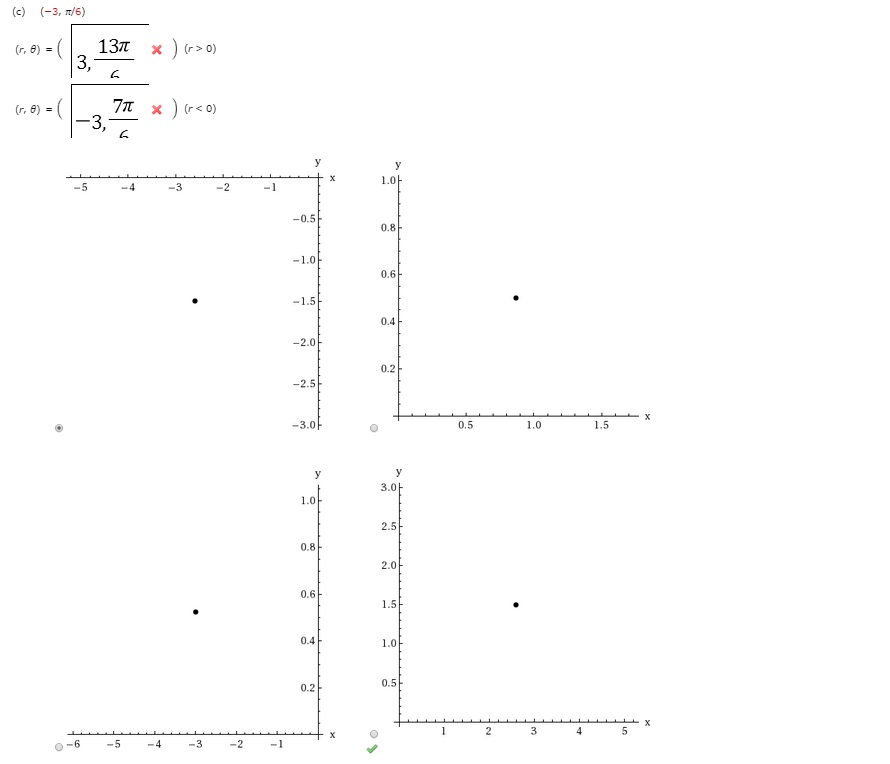 Solved Find Two Other Pairs Of Polar Coordinates Of The 