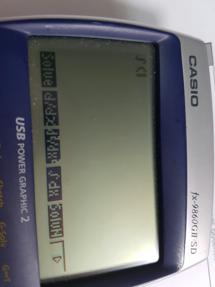 Solved fx -9860G SD CASIO USB POWER GRAPHIC 2 | Chegg.com