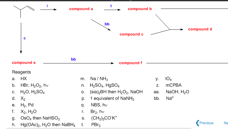 Solved Draw the structure of compound d. I t c bb bb | Chegg.com