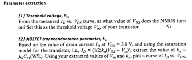Solved How to solve these parameter extraction ? simulated | Chegg.com
