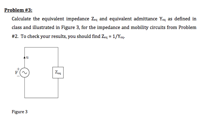 Solved Problem #3: Calculate the equivalent impedance Zeq | Chegg.com