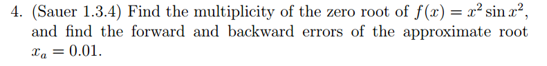 Solved Find the multiplicity of the zero root of f(x) = x^2 | Chegg.com