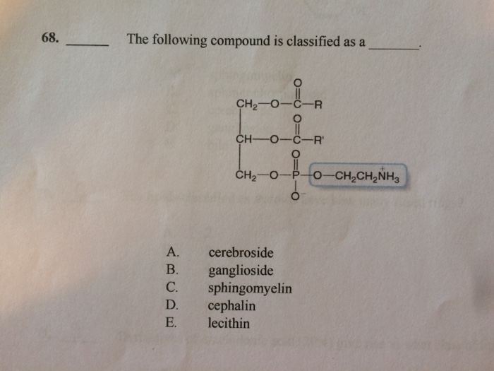 Solved The following compound is classified as a | Chegg.com