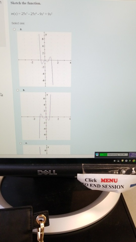 Solved Sketch the function. m(x) = 25x5-25x4-9x3 + 9x2 | Chegg.com