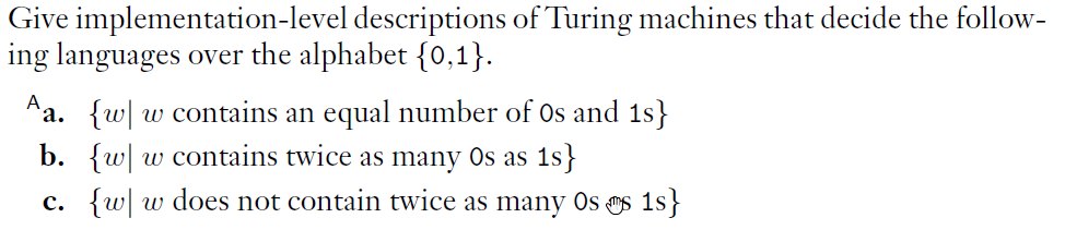 Solved Give implementation-level descriptions of Turing | Chegg.com