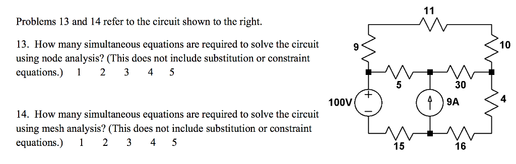 Solved How many simultaneous equations are required to solve | Chegg.com
