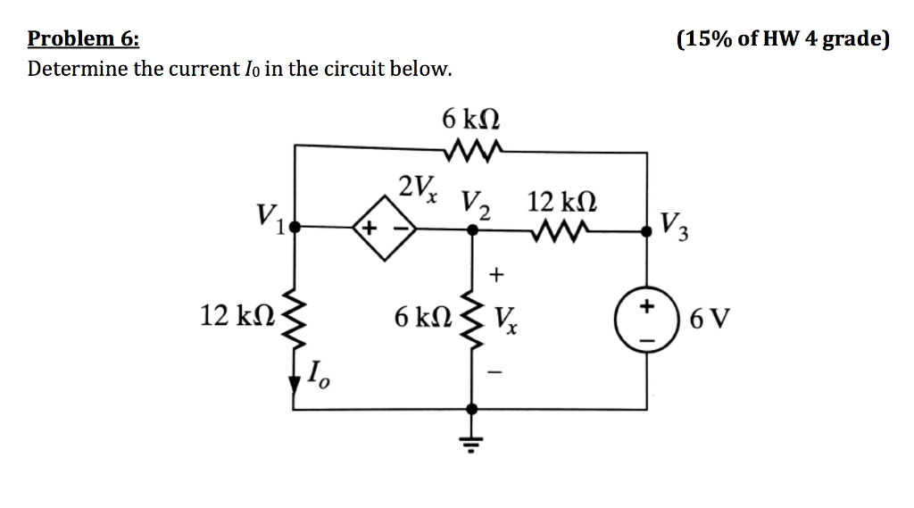 Solved Determine the current I_0 in the circuit below. | Chegg.com