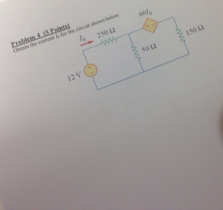 Solved Obtain the current for the circuit shown below, | Chegg.com