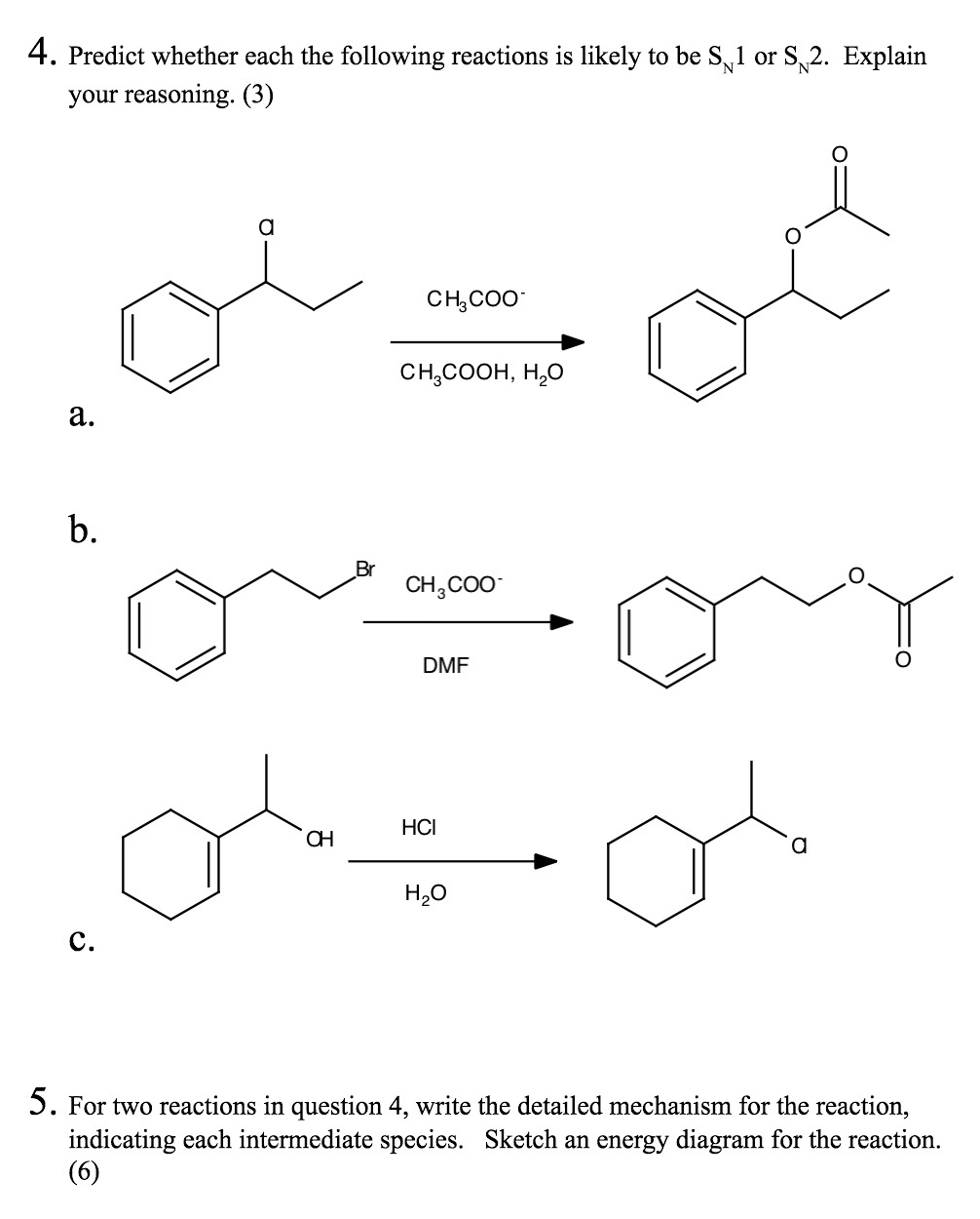 Solved Predict whether each the following reactions is | Chegg.com