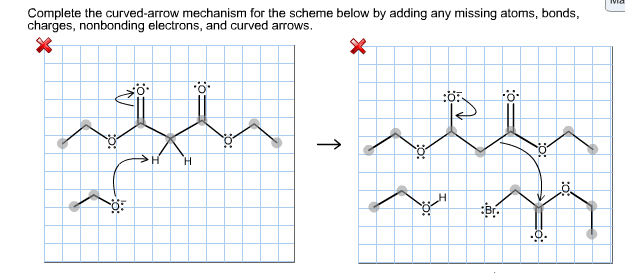 Solved Complete the curved-arrow mechanism for the scheme | Chegg.com