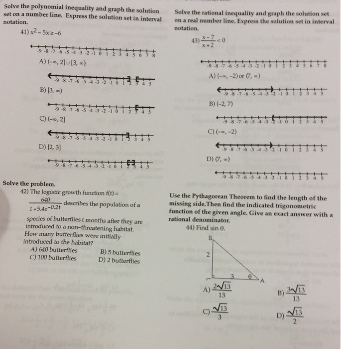 Solved Solve the polynomial inequality and graph the | Chegg.com