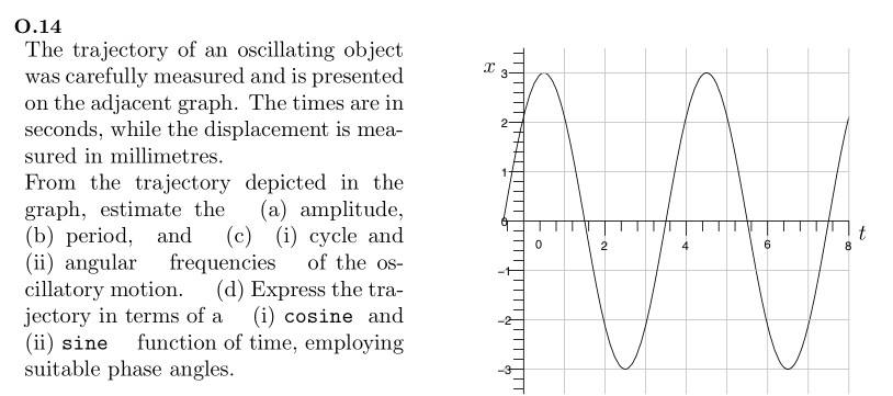 Solved: 0.14 The Trajectory Of An Oscillating Object Was C... | Chegg.com