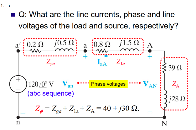 Solved - Q: What are the line currents, phase and line | Chegg.com