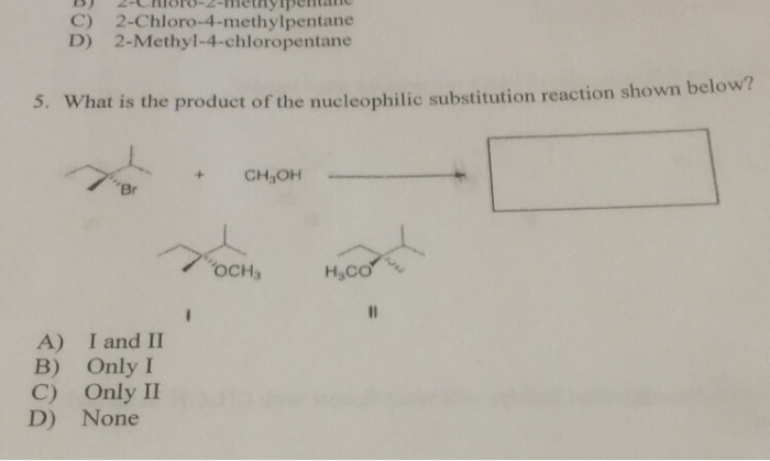 Solved C) 2-Chloro-4-methylpentane D) | Chegg.com