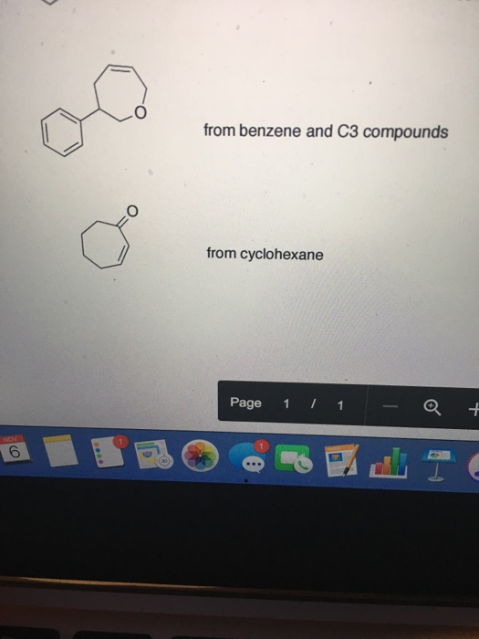 Solved From benzene and C3 compounds from cyclohexane | Chegg.com