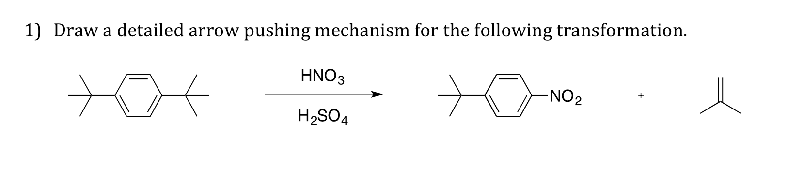 Solved Draw a detailed arrow pushing mechanism for the | Chegg.com