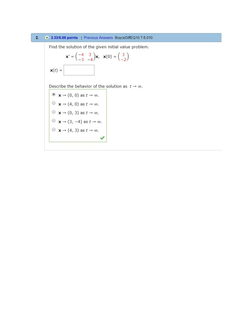 Solved 2. 3.33/6.66 points | Previous Answers BoyceDifEQ10 | Chegg.com