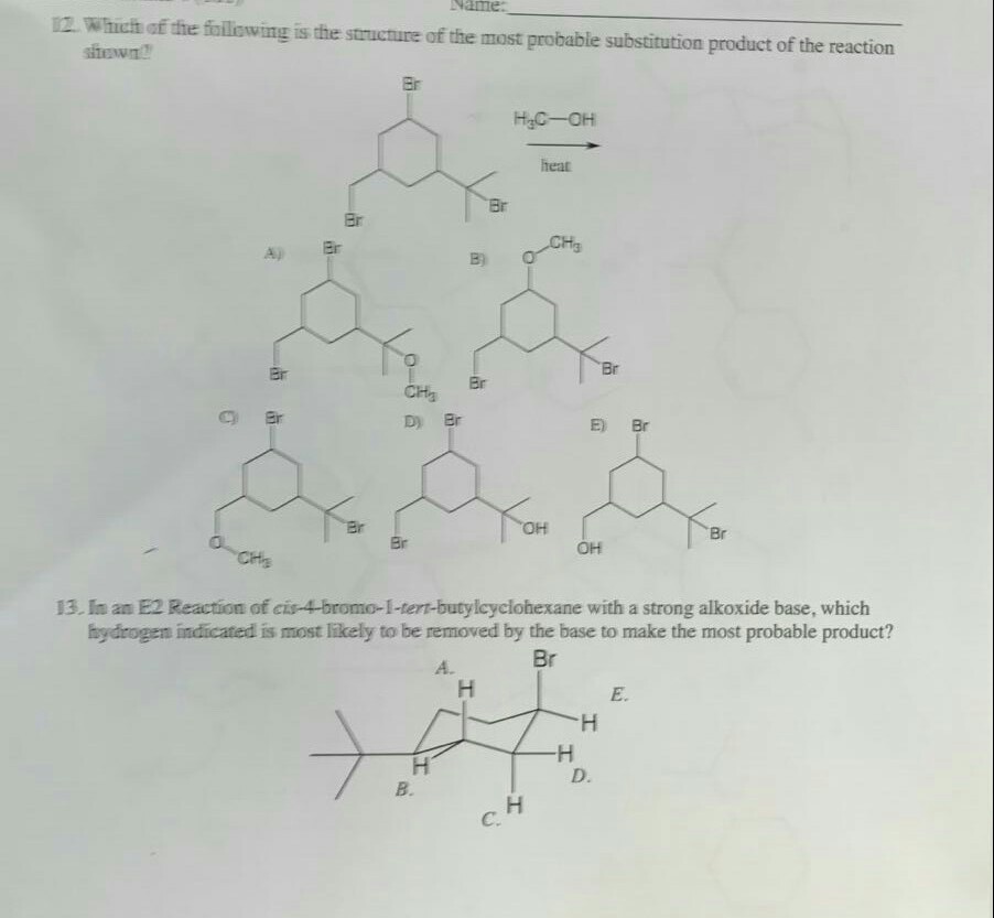 Solved 12 Which of dhe following is the structure of the | Chegg.com