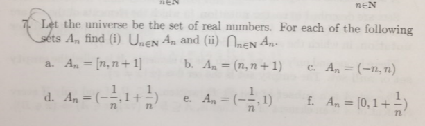 Solved Let the universe be the set of real numbers. For each | Chegg.com