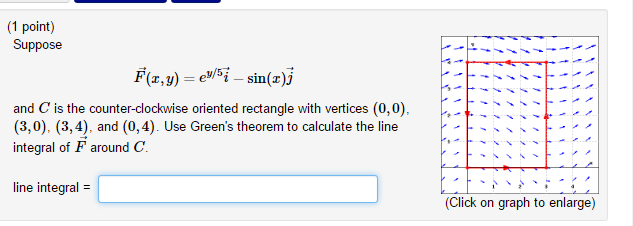 Solved Suppose vector F (x, y) = e^y/5 vector i - sin(x) | Chegg.com Solved Suppose vector F (x, y) = e^y/5 vector i - sin(x) | Chegg.com